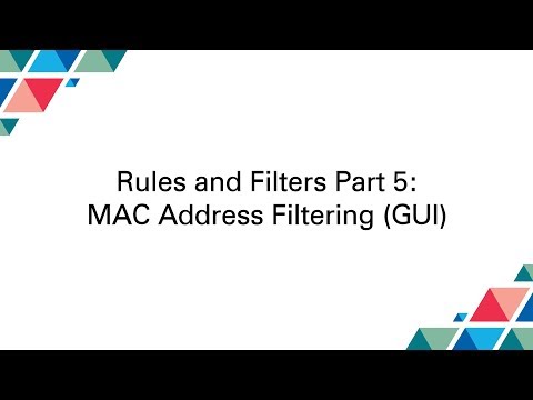 Cubro Packetmaster: Rules and Filters Part 5: MAC Address Filtering (GUI)
