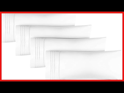 4 Pack Pillow Cases - Queen Size - 4PC Pillow Cases - 4 Pack Pillow Covers - 4 Pack Pillowcases