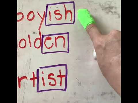 Phonics 73 en ish ist suffixes