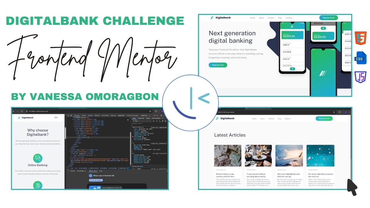 Frontend Mentor Challenge Solution | Digital Bank