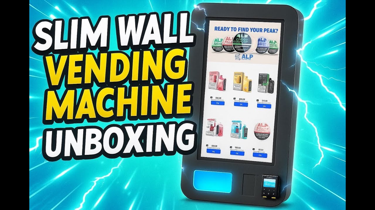Slim Wall Mounted Vending Machine: Unboxing & Setup (Vape and Nicotine Pouch)