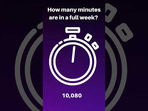 How many minutes are in a full week
