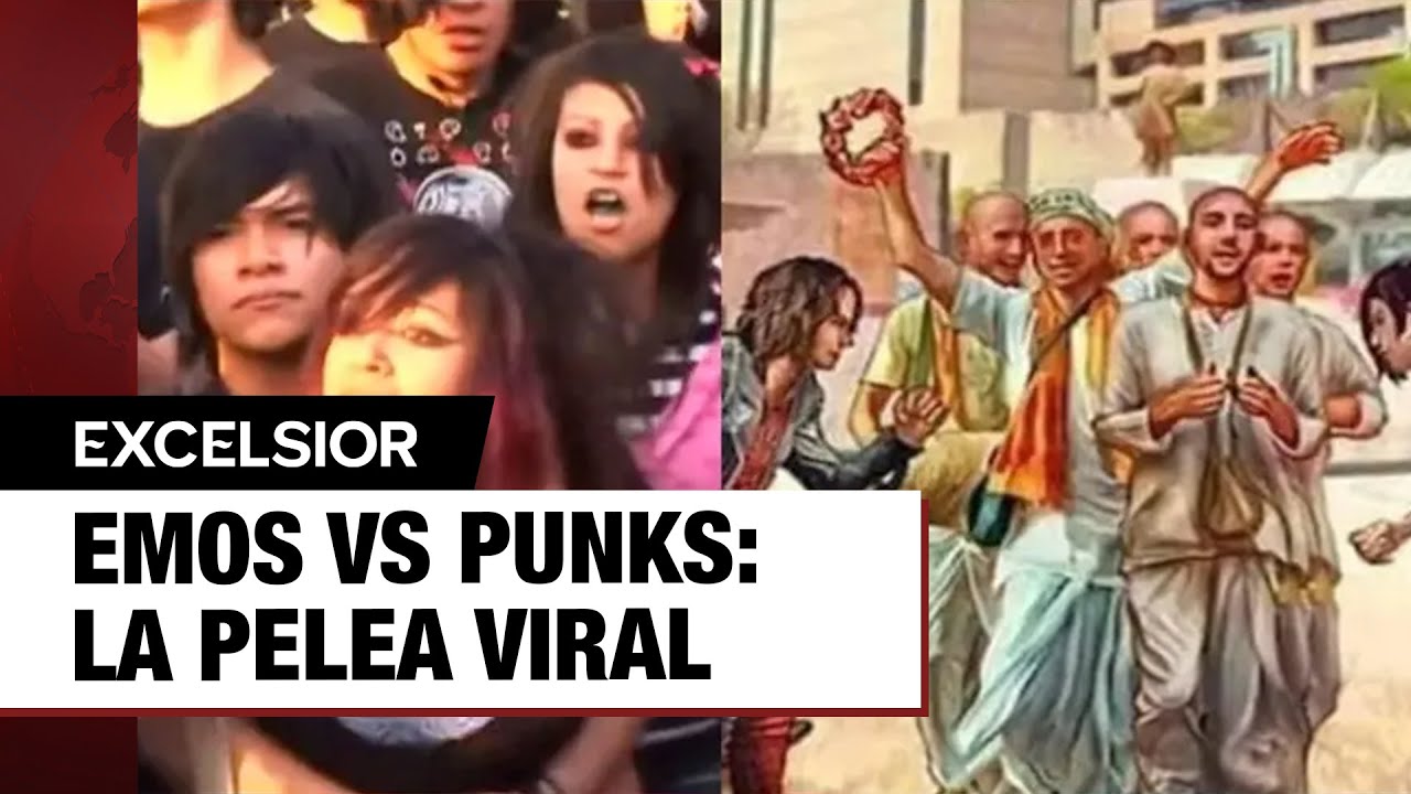 ¡Un clásico! Así fue la pelea entre emos y punks que se volvió viral