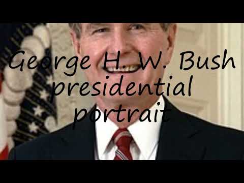 How to pronounce George H. W. Bush presidential portrait in English?