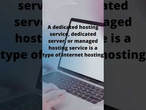 What is Dedicated hosting?