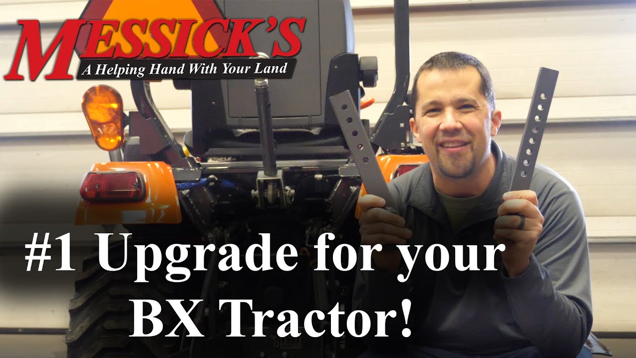 Most useful upgrade for your Kubota BX-Series tractor. 3pt hitch sway-bars \ stabilizer upgrade