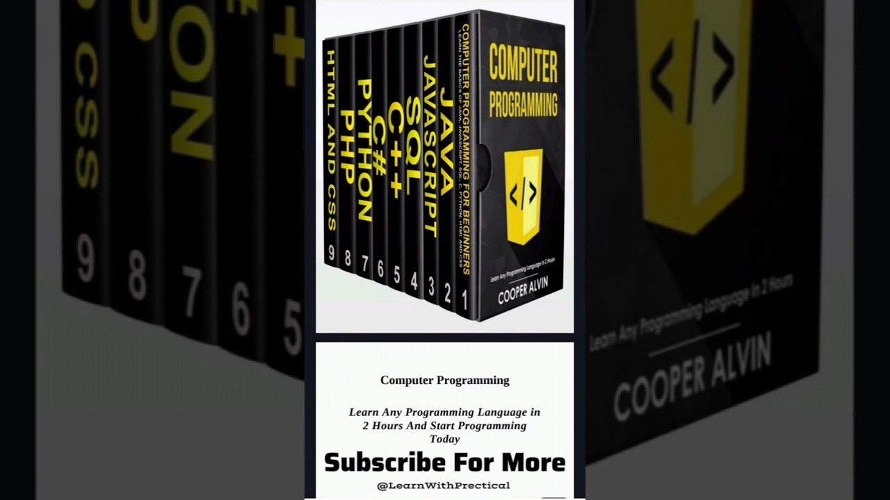 Programming Books For Beginners | Link In Discription #shorts #booklover #computerscience