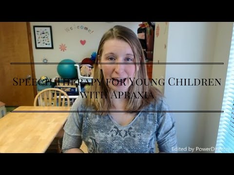 Speech Therapy for Young Children with Apraxia
