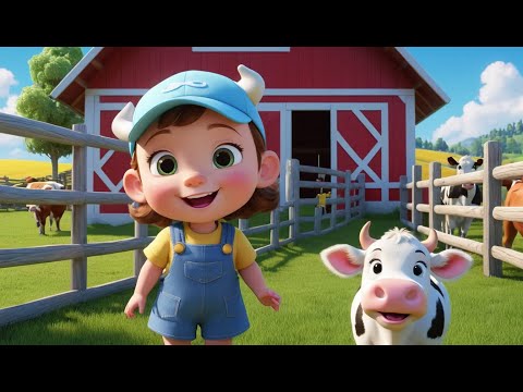 Baby Cow Say Moo Moo Moo | Fun Farm Animal Song for Kids | Sing Along Adventure
