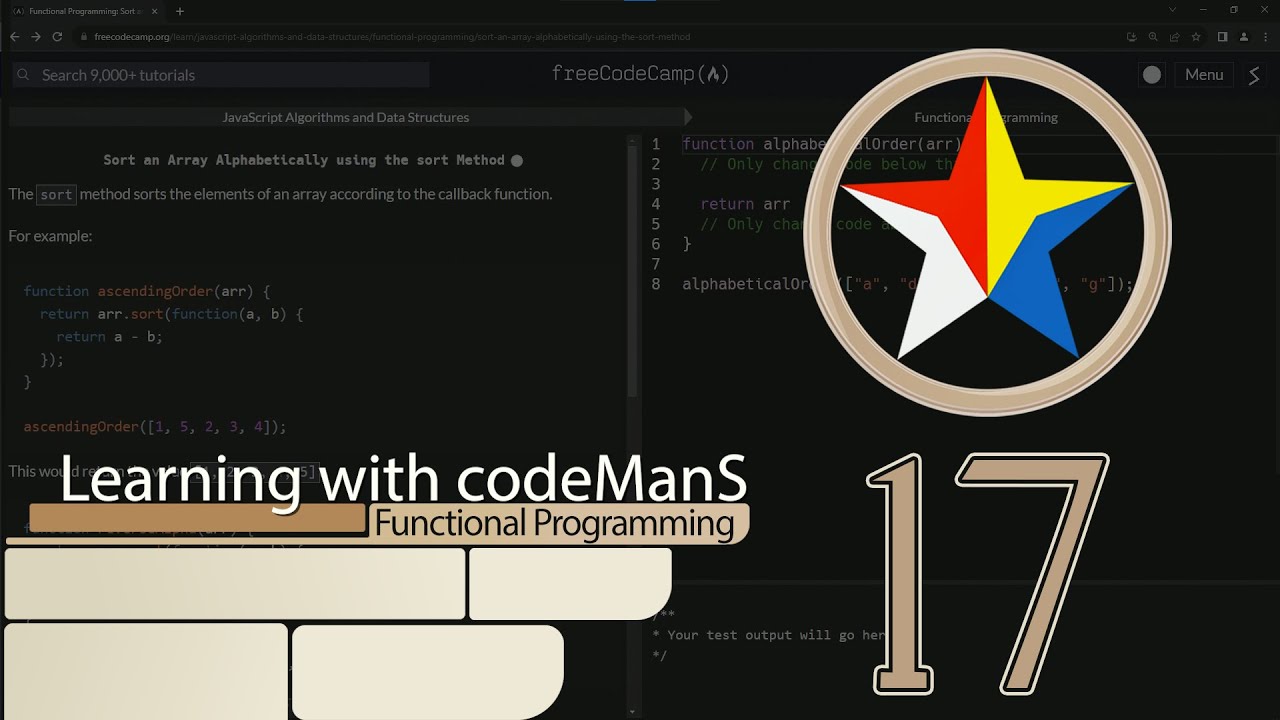 Sort an Array Alphabetically using the sort Method | Functional Programming | freeCodeCamp