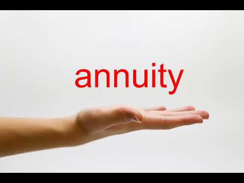 How to Pronounce annuity - American English