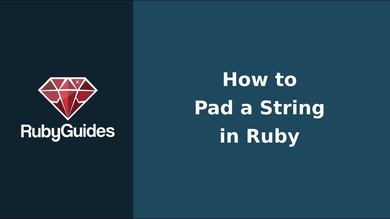 How to Pad a String in Ruby