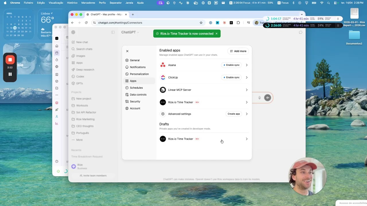 How to Connect Rize MCP to ChatGPT (Full Setup Guide + Demo)