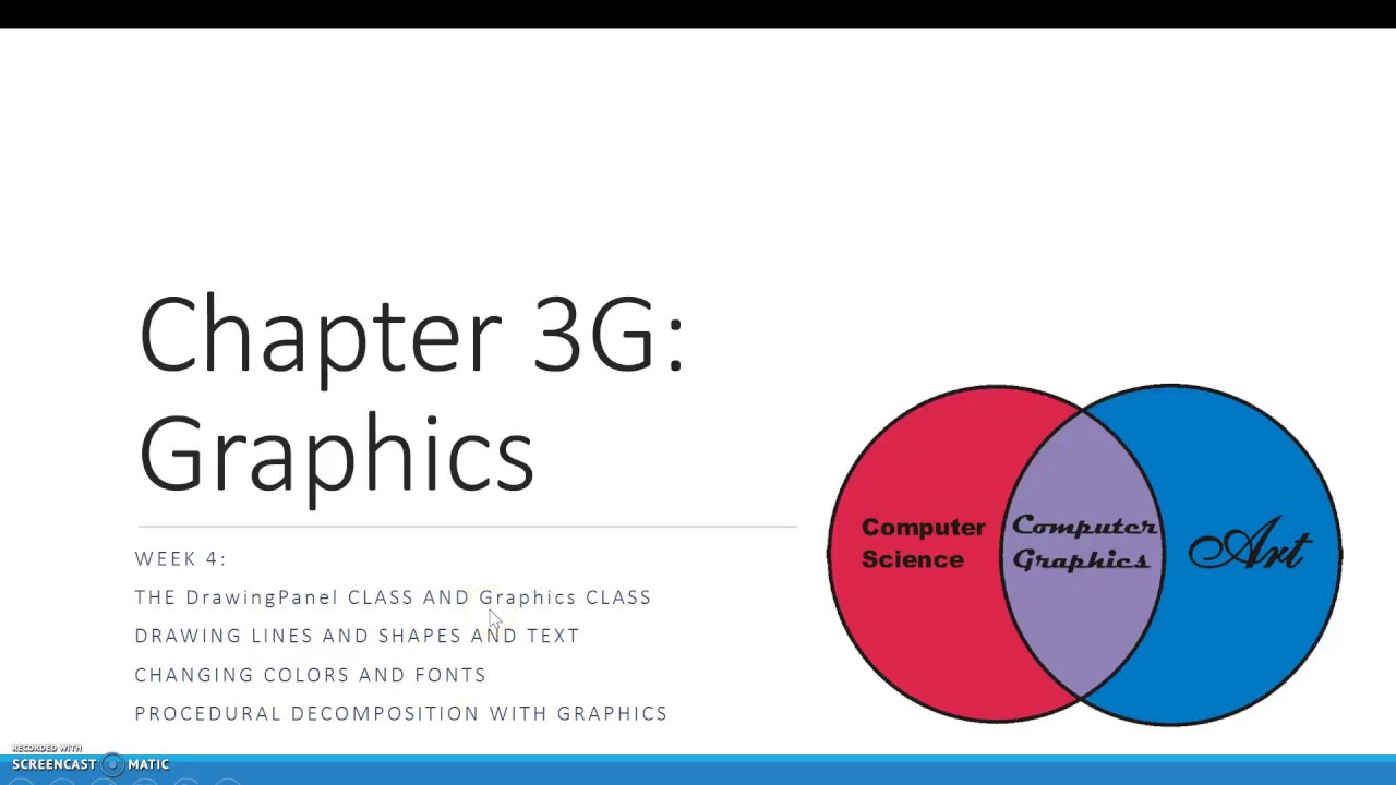 CSC 142 Building Java Programs Ch 3G - Graphics
