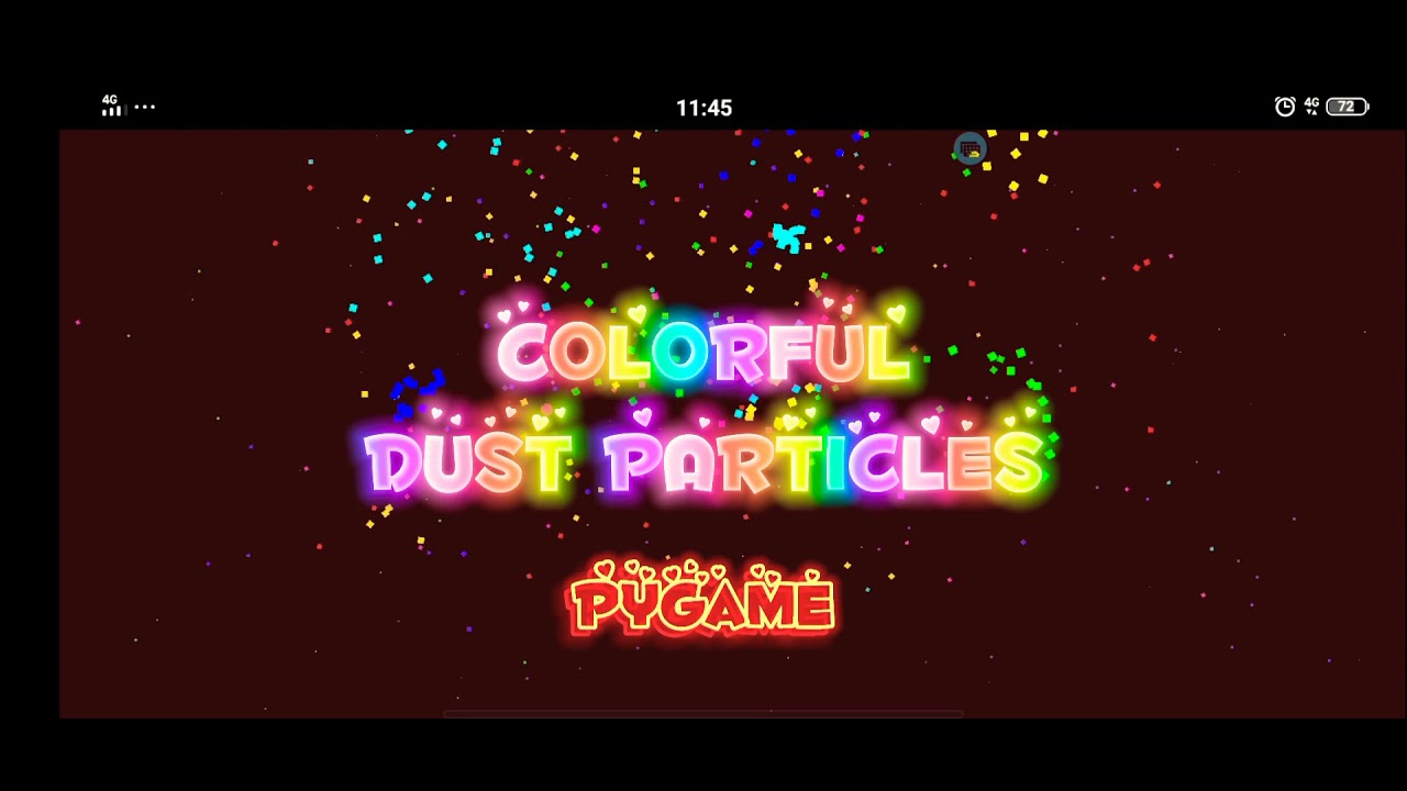 How to Create Colorful Dust Particles in Pygame || Python