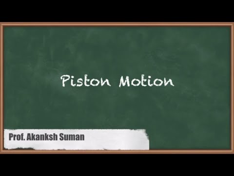 Piston Motion - Kinematic and Dynamics Analysis of Slider Crank - GATE ...