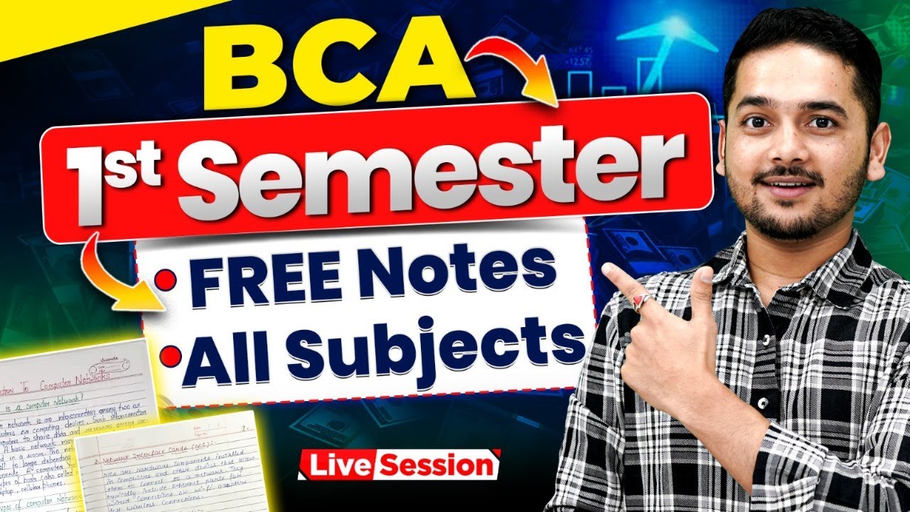 💥FREE BCA 1st Semester Notes! All BCA Subjects & Full BCA Syllabus! #bca #bcacourse #bcaadmission