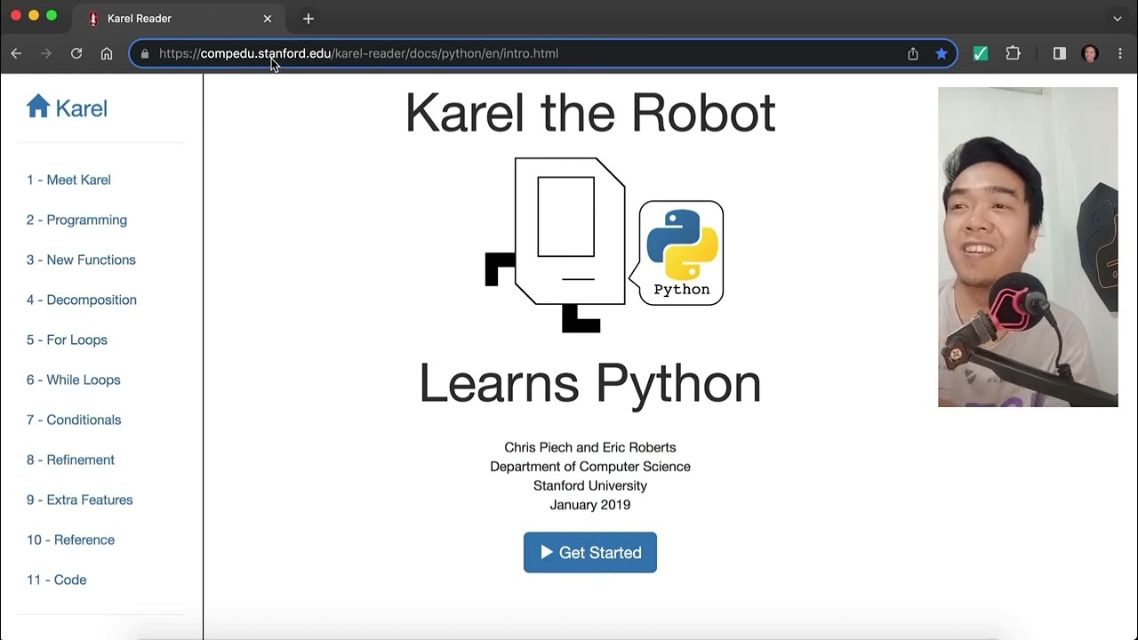 Karel the Robot : A Good Beginner Python Programming Reference (must check)