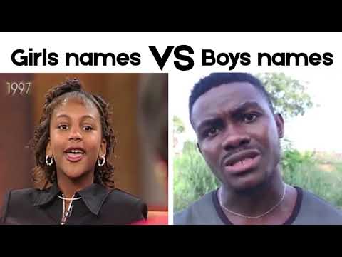 Girls names VS Boys names