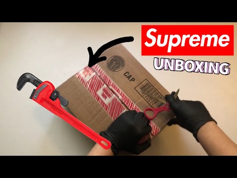 Authentic SUPREME Ridgid Pipe Wrench UNBOXING
