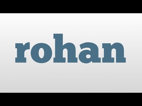 rohan meaning and pronunciation