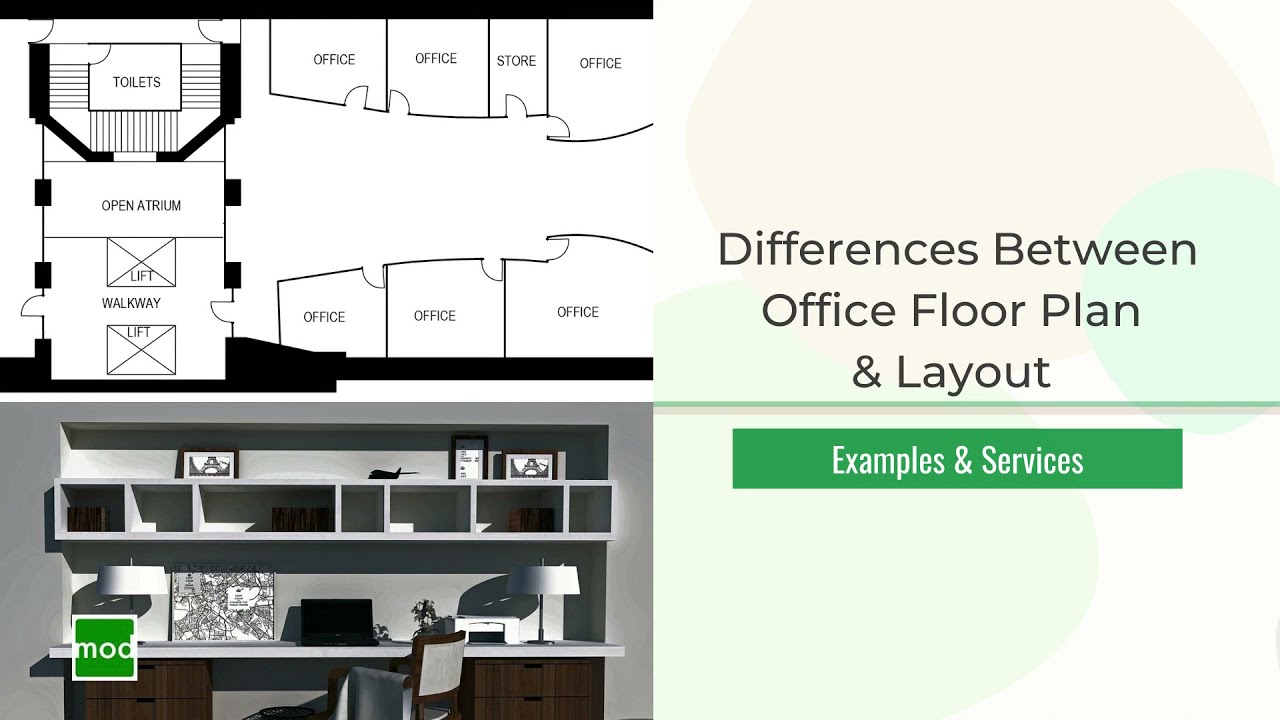 Differences Between Office Floor Plan & Layout | Examples & Services