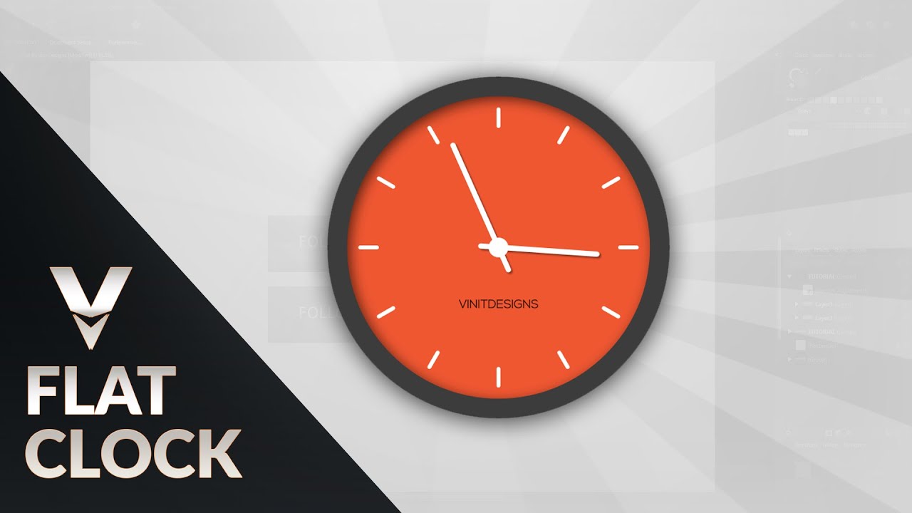 Affinity Designer Tutorial - Flat Clock Design