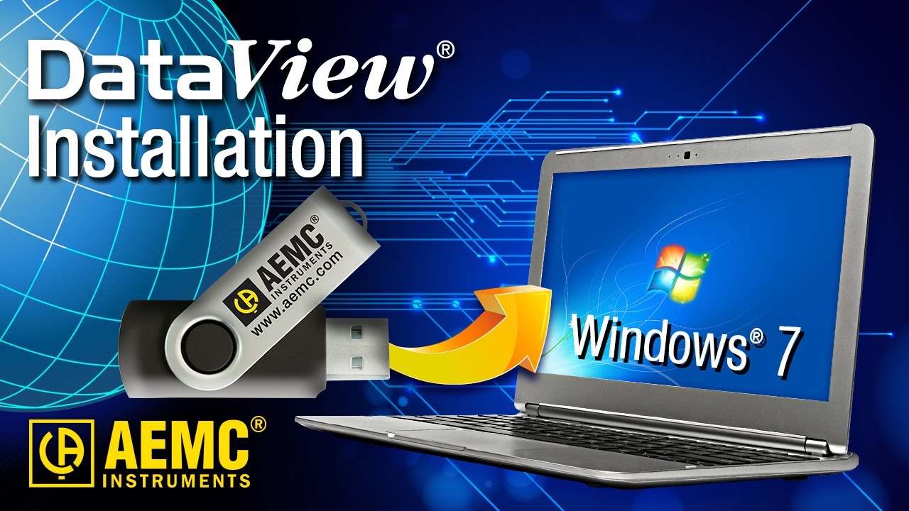 AEMC® - DataView® Installation Procedure - Windows 7