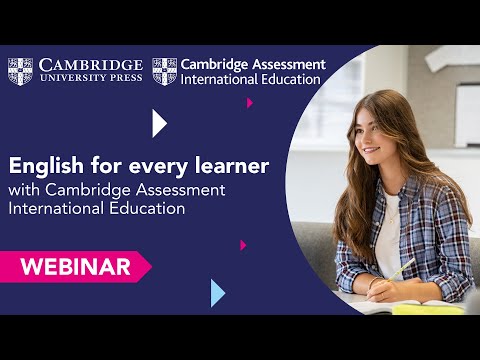 English for every learner with Cambridge Assessment International Education