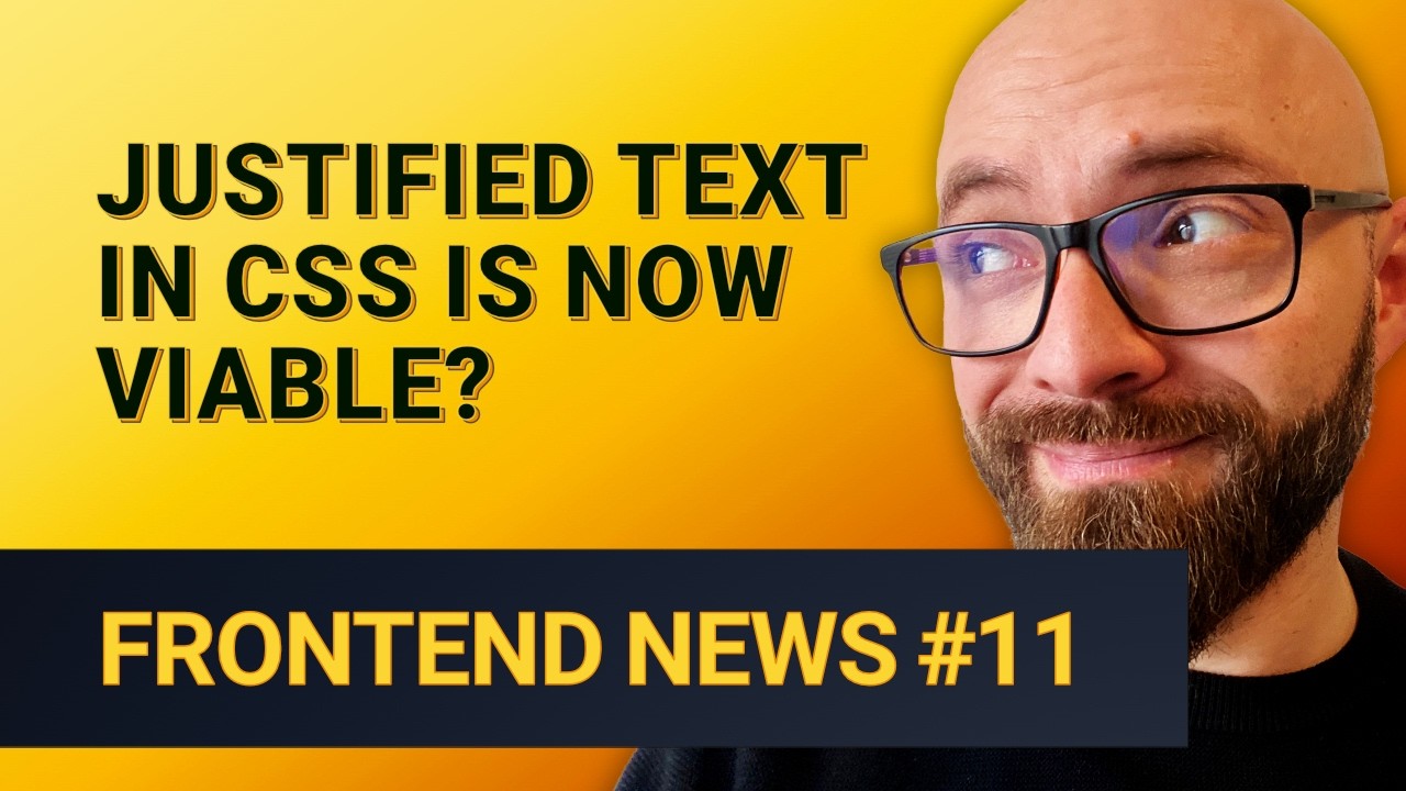 Frontend News #11: Justified Text, JS moveBefore Method, Performance Optimization