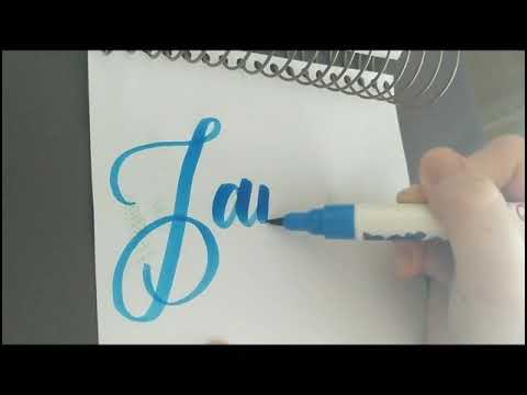 Jamie - modern calligraphy name