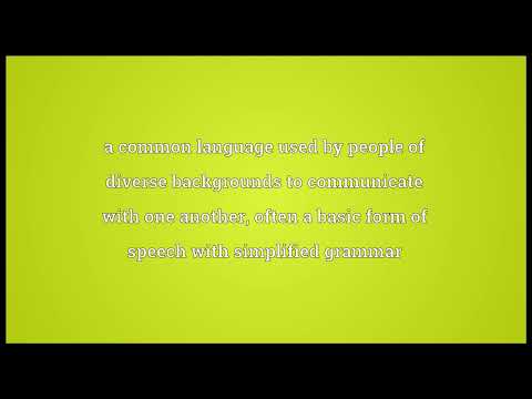 Lingua franca Meaning
