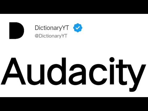 Audacity Meaning in English