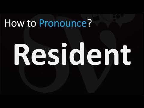 How to Pronounce Resident? (CORRECTLY)