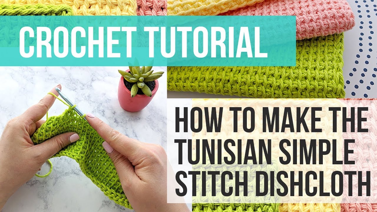 Tunisian Simple Stitch Dishcloth