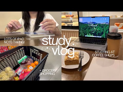 uni diaries | productive study vlog, grocery haul, career fair 2024 (up diliman)