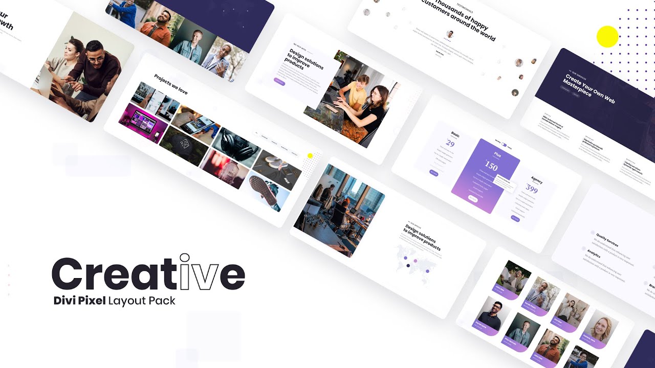 Creative | A Free Divi Pixel Layout Pack