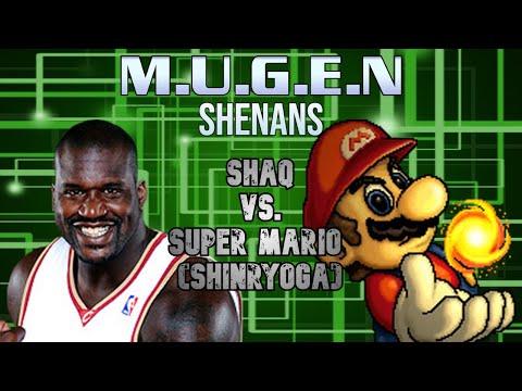 MUGEN Shenans - Shaquille O'Neil vs. Super Mario [CPU-Only] (Reupload)