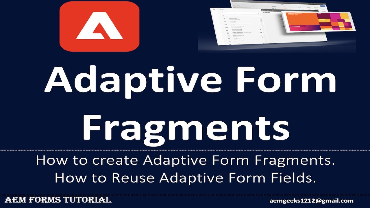 AEM Forms #10 | Create Adaptive Form Fragment