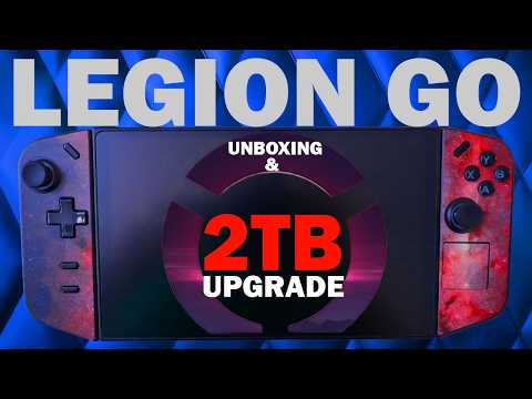 Lenovo Legion Go Unboxing, Initial Setup, and 2TB Samsung Evo Plus SSD Install