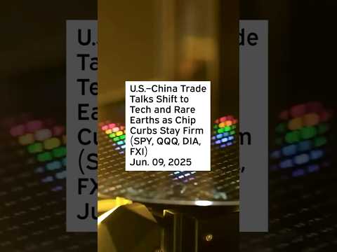 U.S.–China Trade Talks Shift to Tech and Rare Earths as Chip Curbs Stay Firm #MP #NVDA #Tariffs