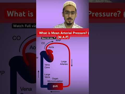 What is mean arterial pressure? MAP | MAP simplified #shorts #meanarterialpressure #map