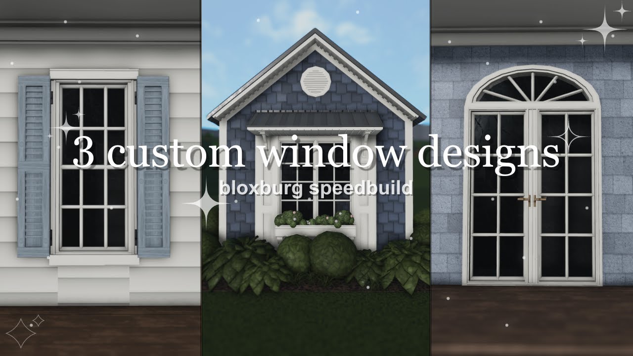 ·˚ ༘ 3 custom window designs | bloxburg speedbuild ✧˖°