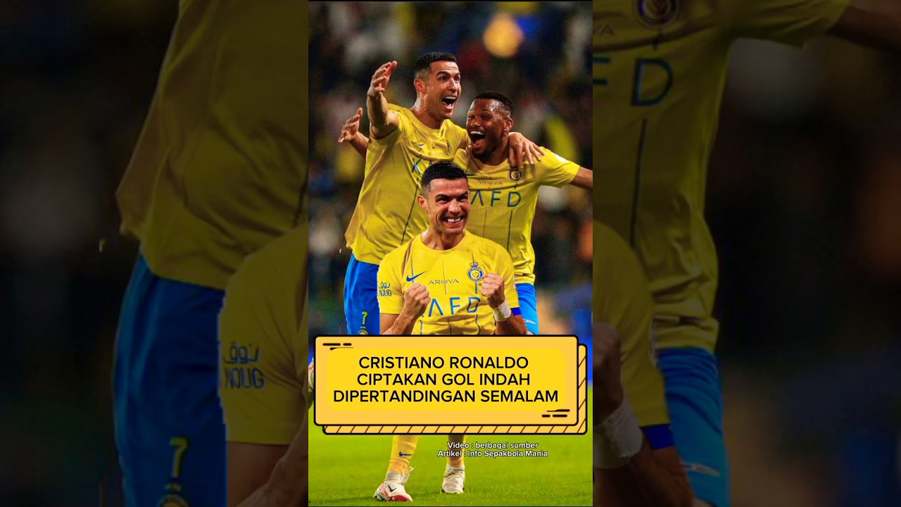 KEREN! Goal indah yang diciptakan Cristiano Ronaldo membuktikan dirinya belum habis 🔥👏