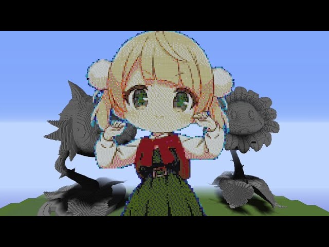 Loli Shigure Minecraft Pixel Art Minecraft Map
