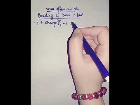 Specific bonding of nitrogenous bases in DNA