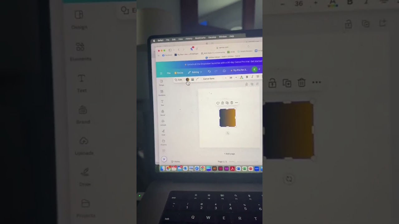 hope this helps! How you create a gradient and adjust the colors in Canva