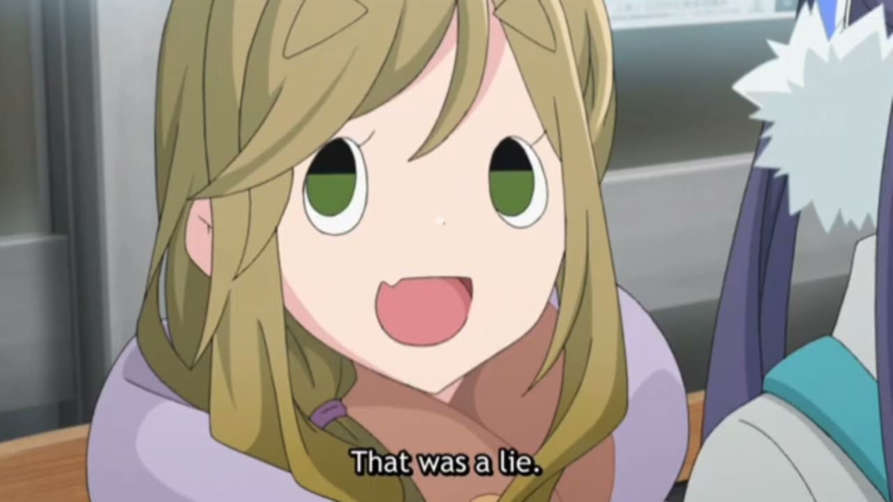 Uso yade (that was a lie) - Aoi Inuyama [ Yuru Camp△ ] anime