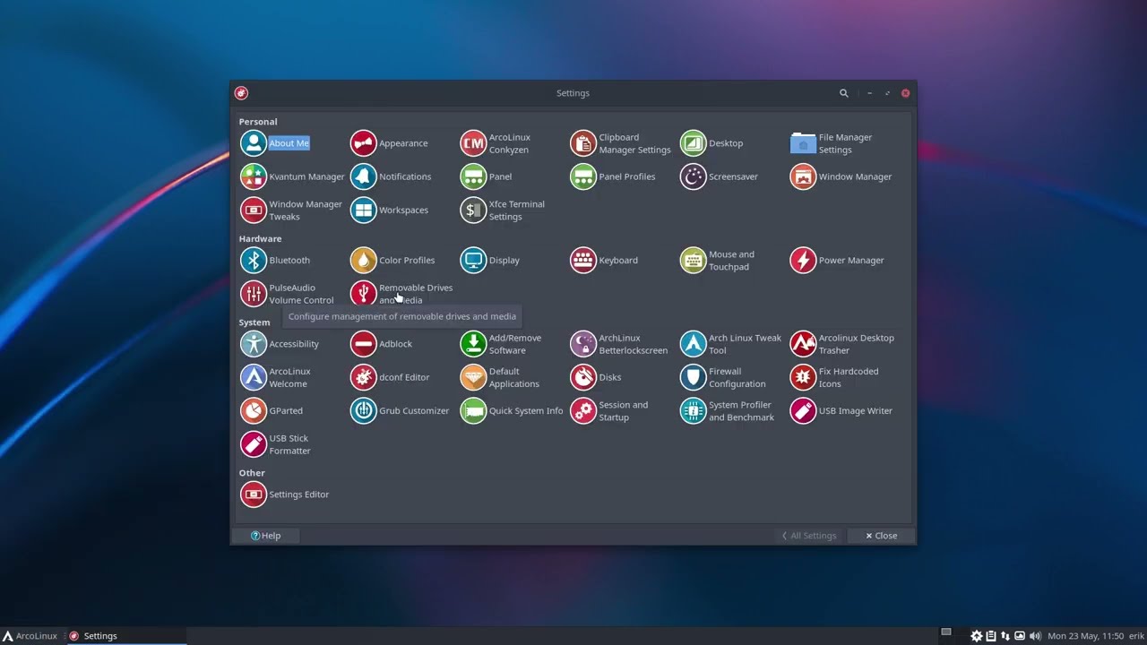 ArcoLinux : 2832 Overview of all the themes, icons and cursors you can select on Calamares installer