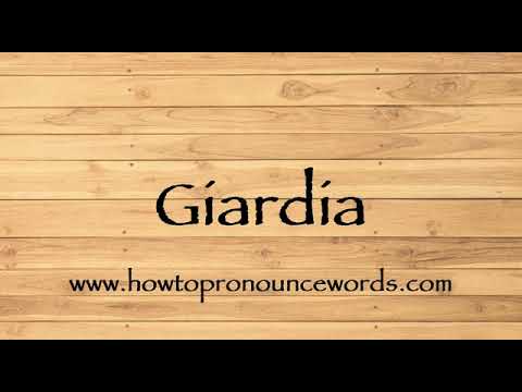 How To Pronounce Giardia ? How To say Giardia New Video
